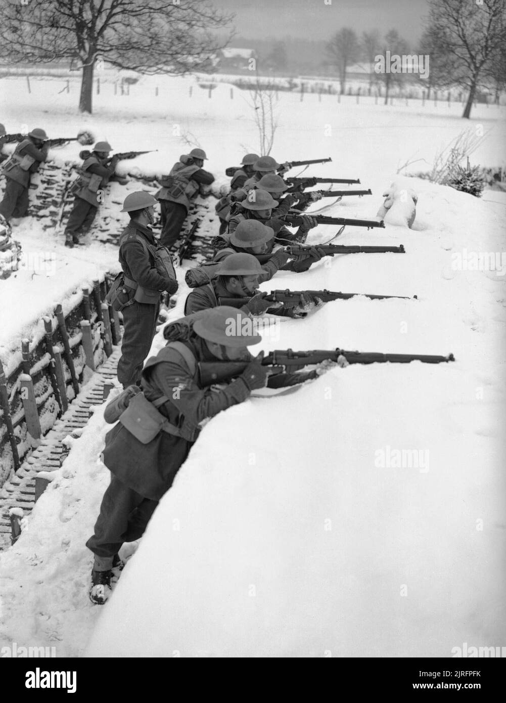 The British Army in France 1940 Men of the 2nd Battalion Royal Warwickshire Regiment manning a ...