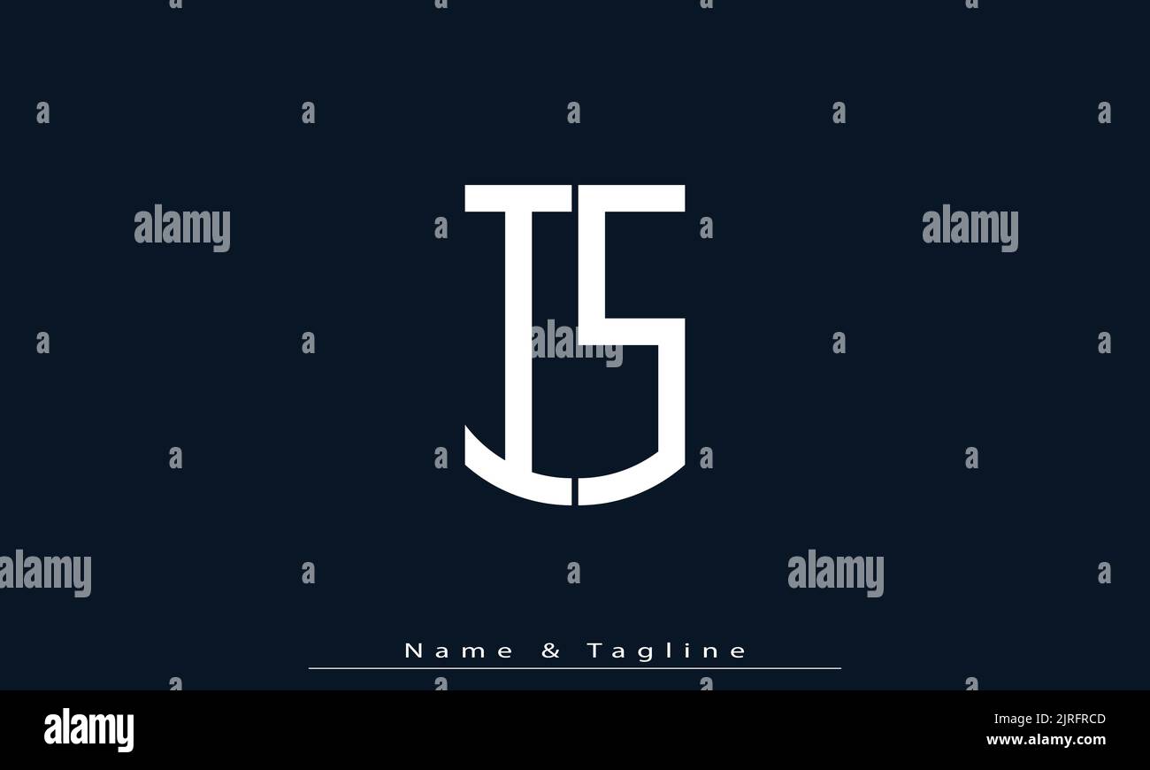 Alphabet letters Initials Monogram logo IS , SI Stock Vector Image ...