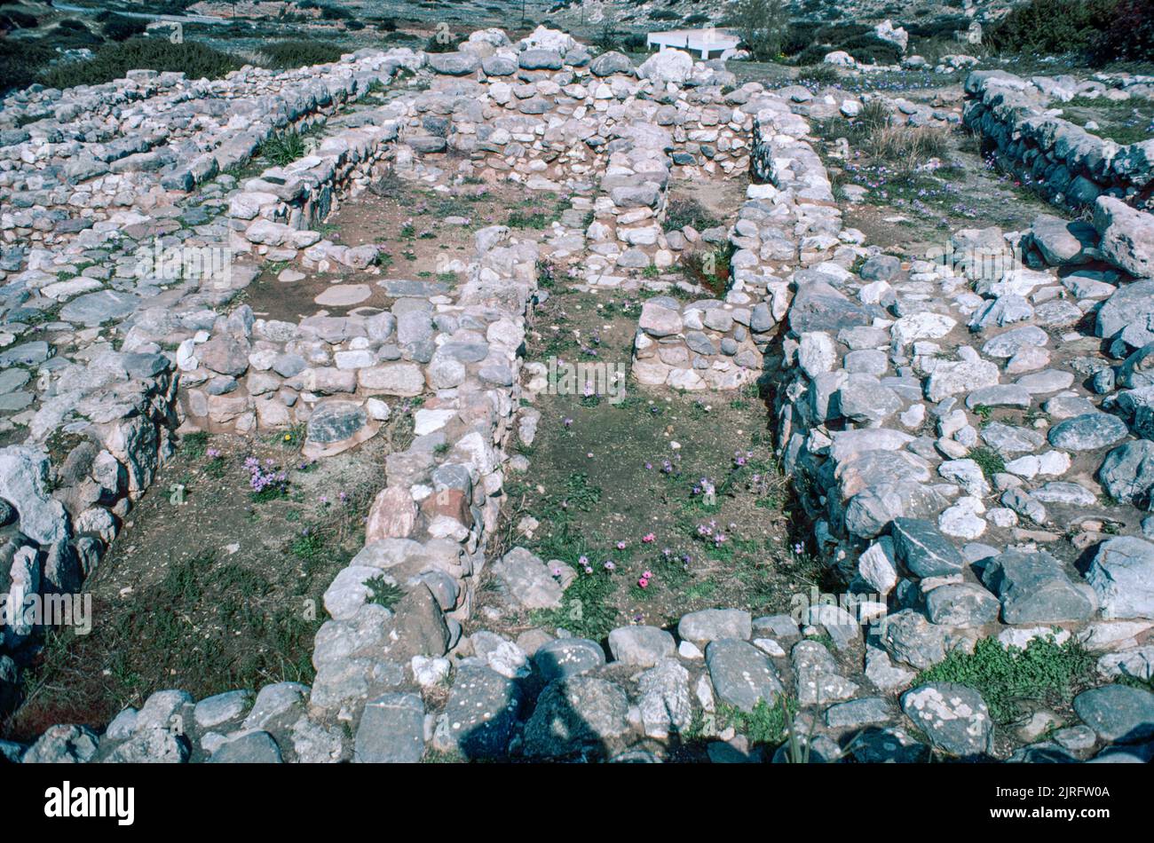 Minoan palace complex at Gournia in Crete, the largest and most ...