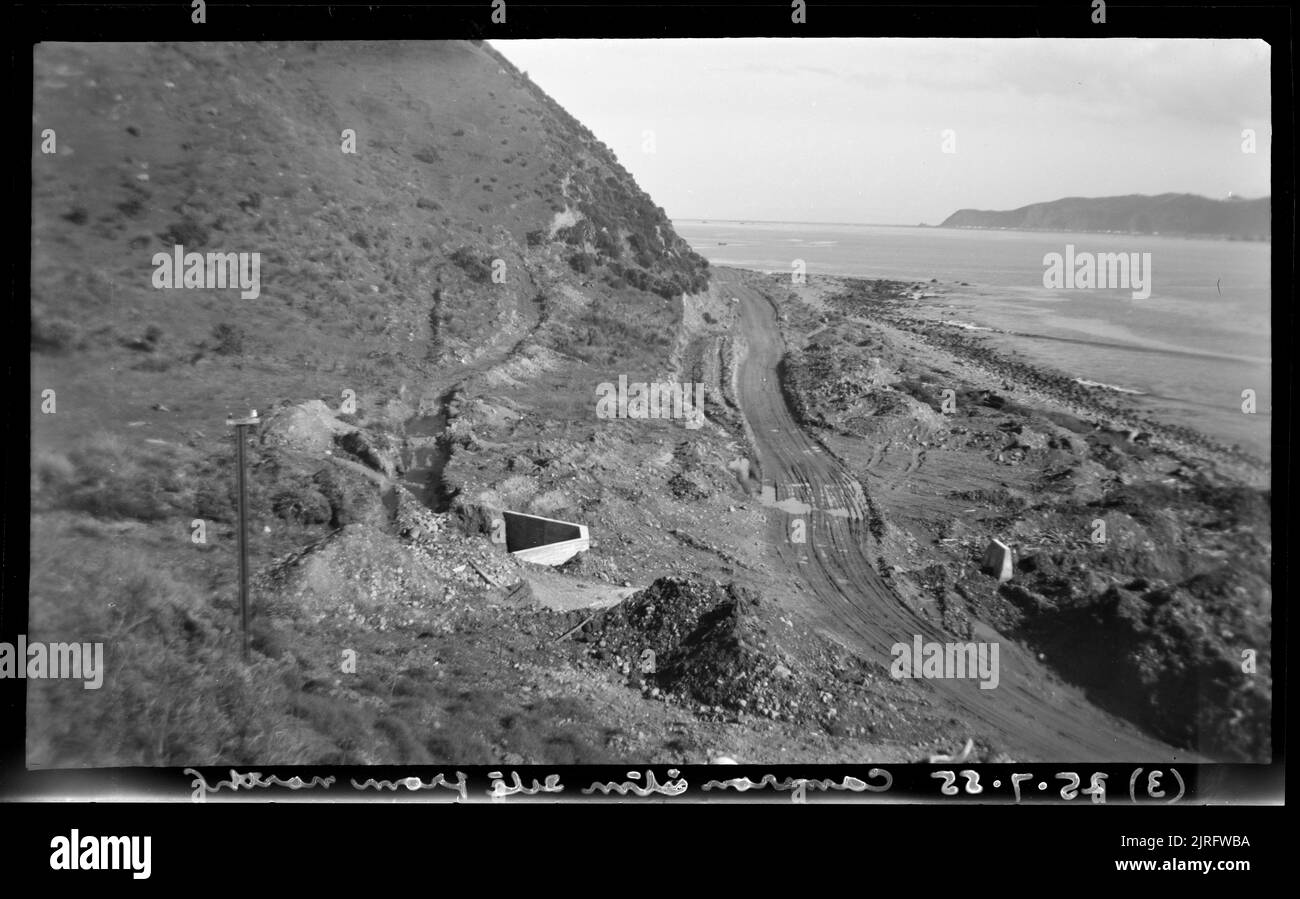 Cameron stn (station) site from north, 25 July 1955, by Leslie Adkin ...