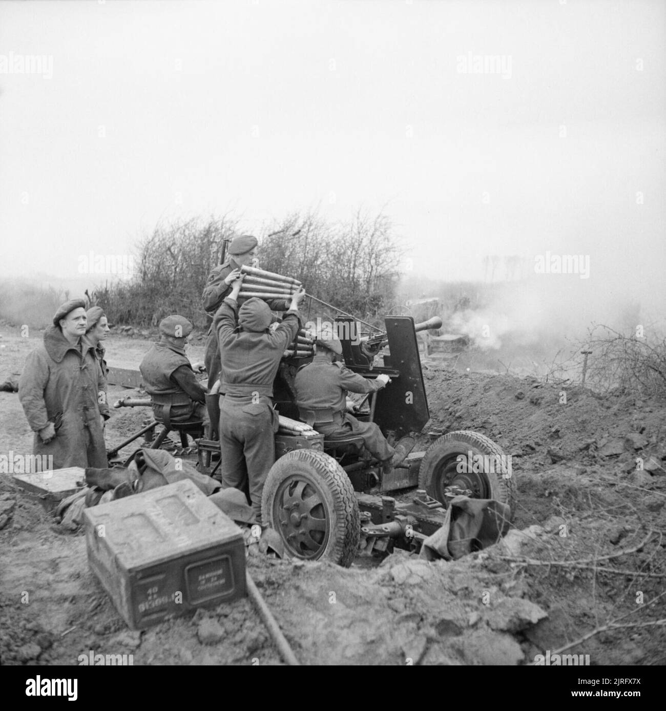 The British Army in North-west Europe 1944-45 40mm Bofors gun of 319 ...