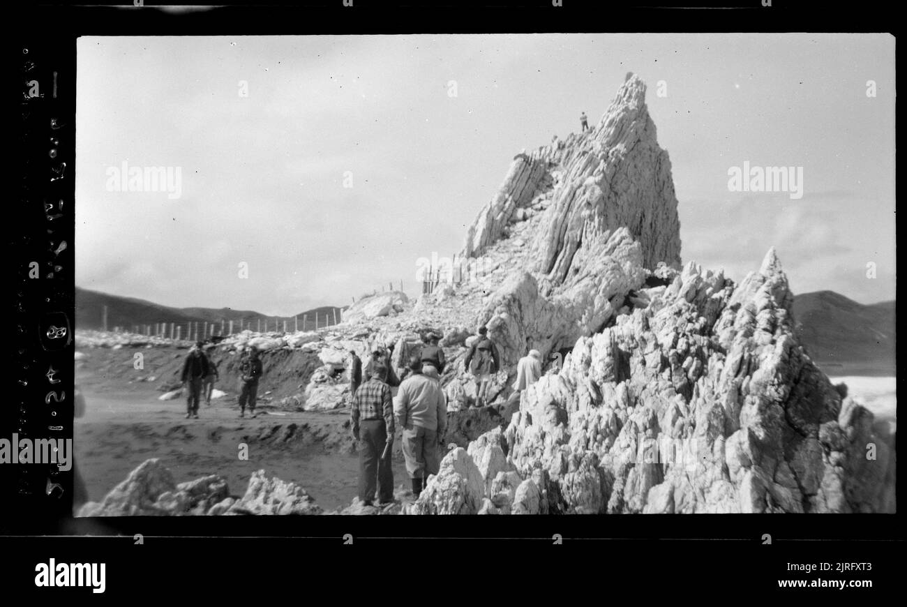 White Rock - main Hesser pinnacles, 20 November 1954, by Leslie Adkin ...