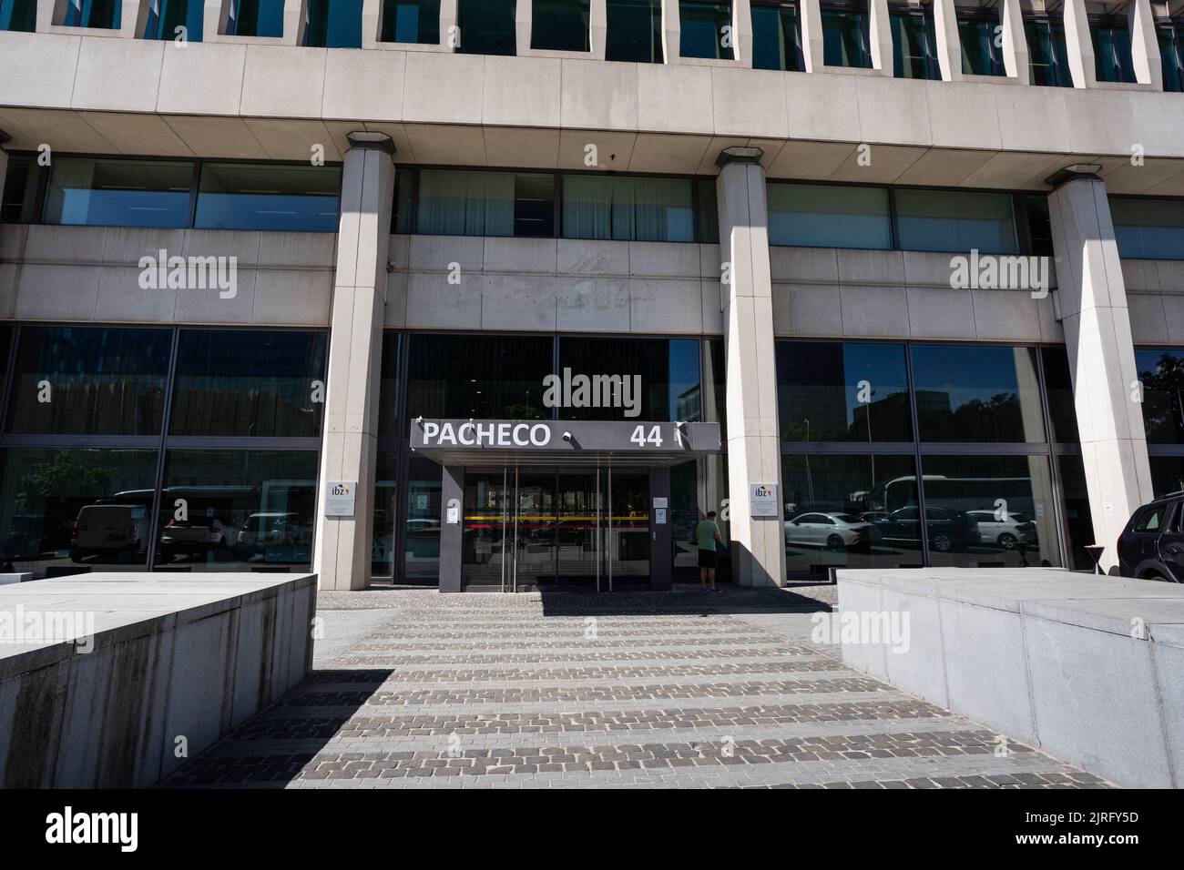 The headquarters of the Fedasil Federal Agency For The Reception Of ...