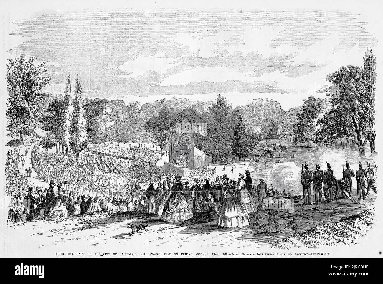 Druid Hill Park, in the city of Baltimore, Maryland, inaugurated on ...