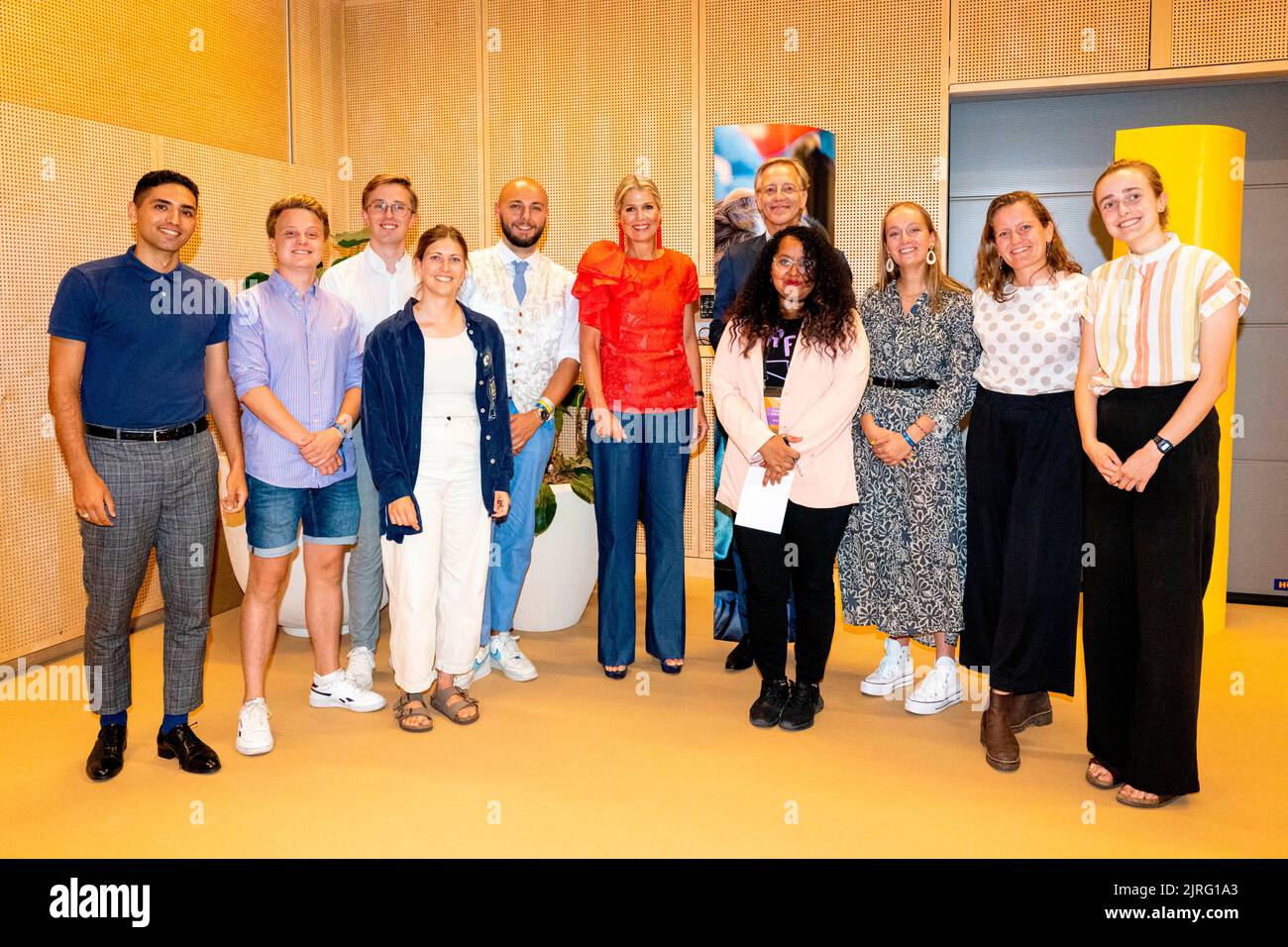 Queen Maxima of The Netherlands arrives at the Campus TU Delft, on ...