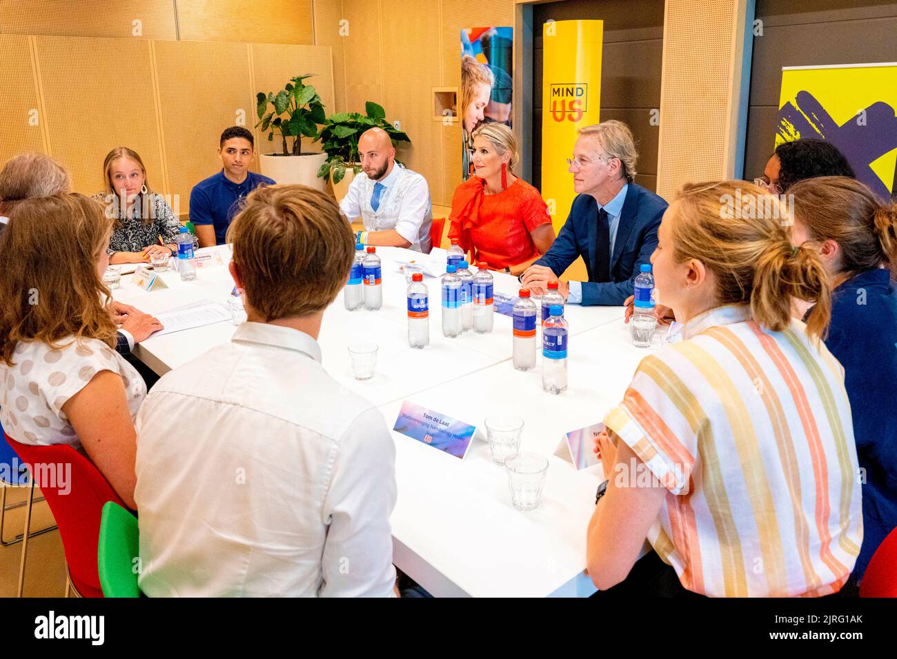 Queen Maxima of The Netherlands arrives at the Campus TU Delft, on ...