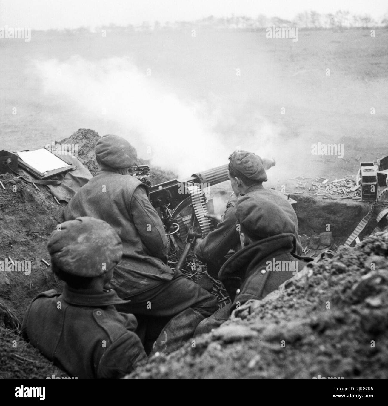 Vickers machine gun of 8th Battalion Middlesex Regiment, 51st (Highland ...