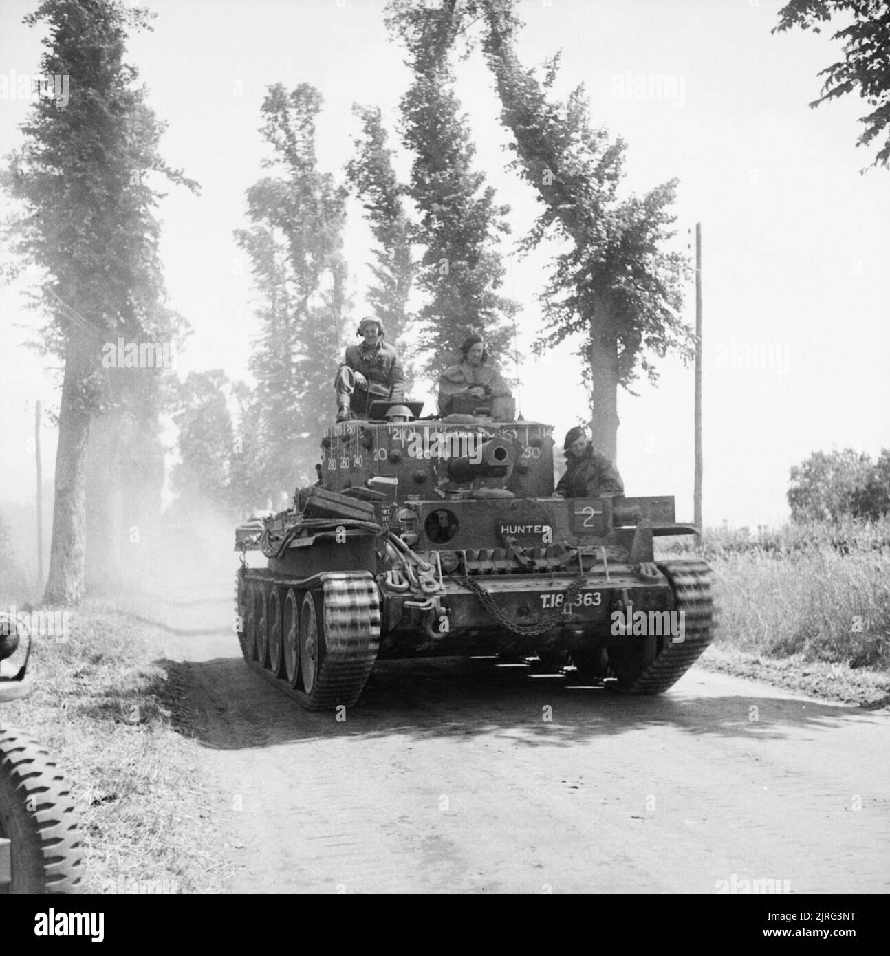 A Centaur Mk IV tank of the Royal Marines Armoured Support Group near ...