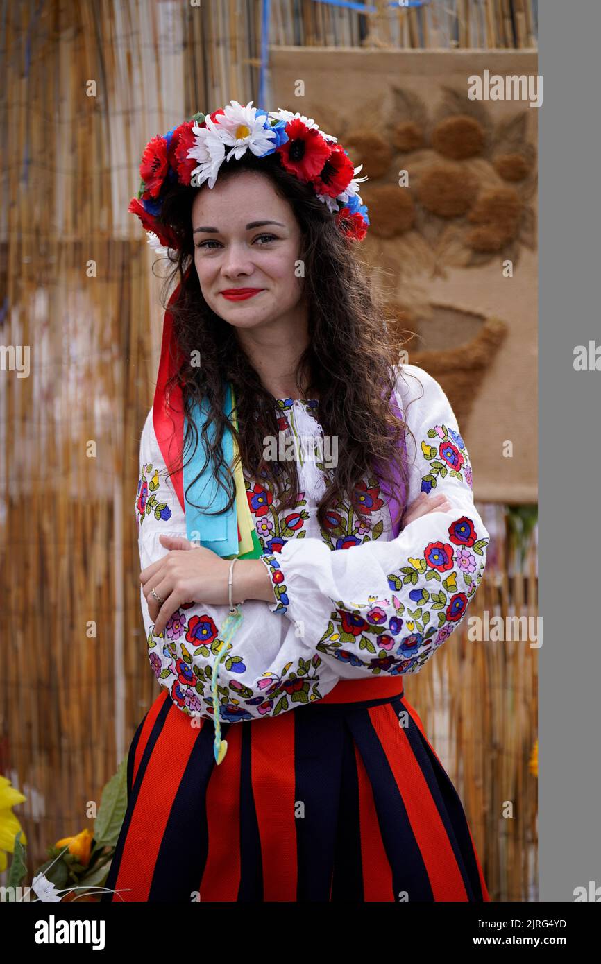 Anastasiia Sakhnenko from Kyiv celebrating Ukraine independence Day ...