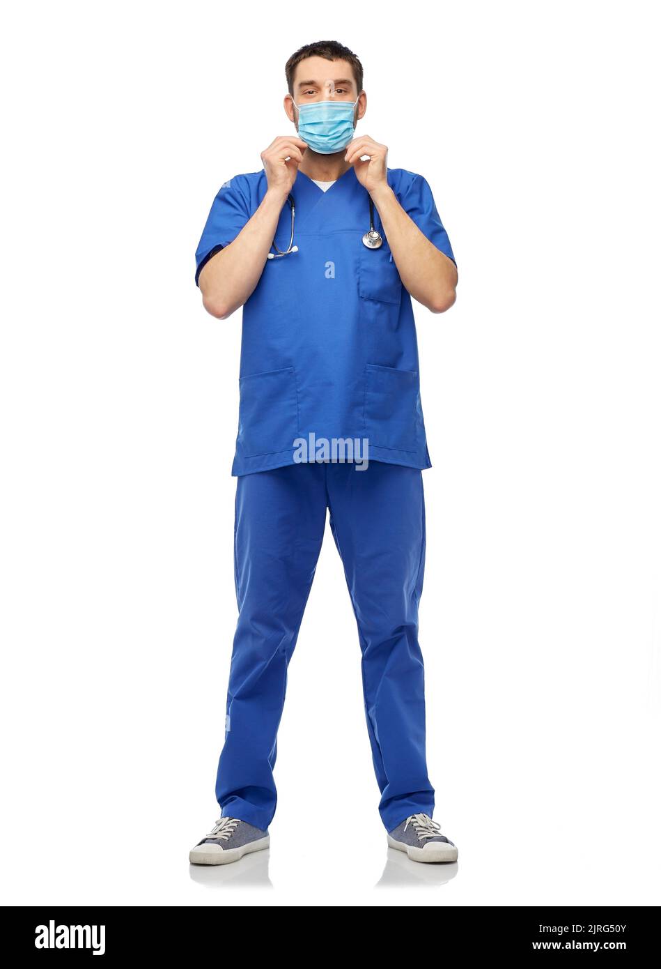 Hispanic doctor wearing uniform hi-res stock photography and images - Alamy