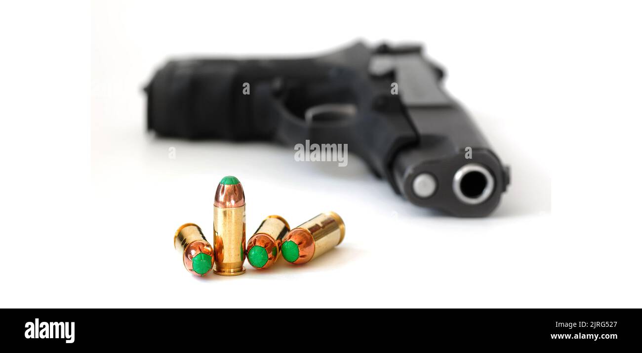 Bullets and gun for self defense or the military Second 2nd Amendment ...