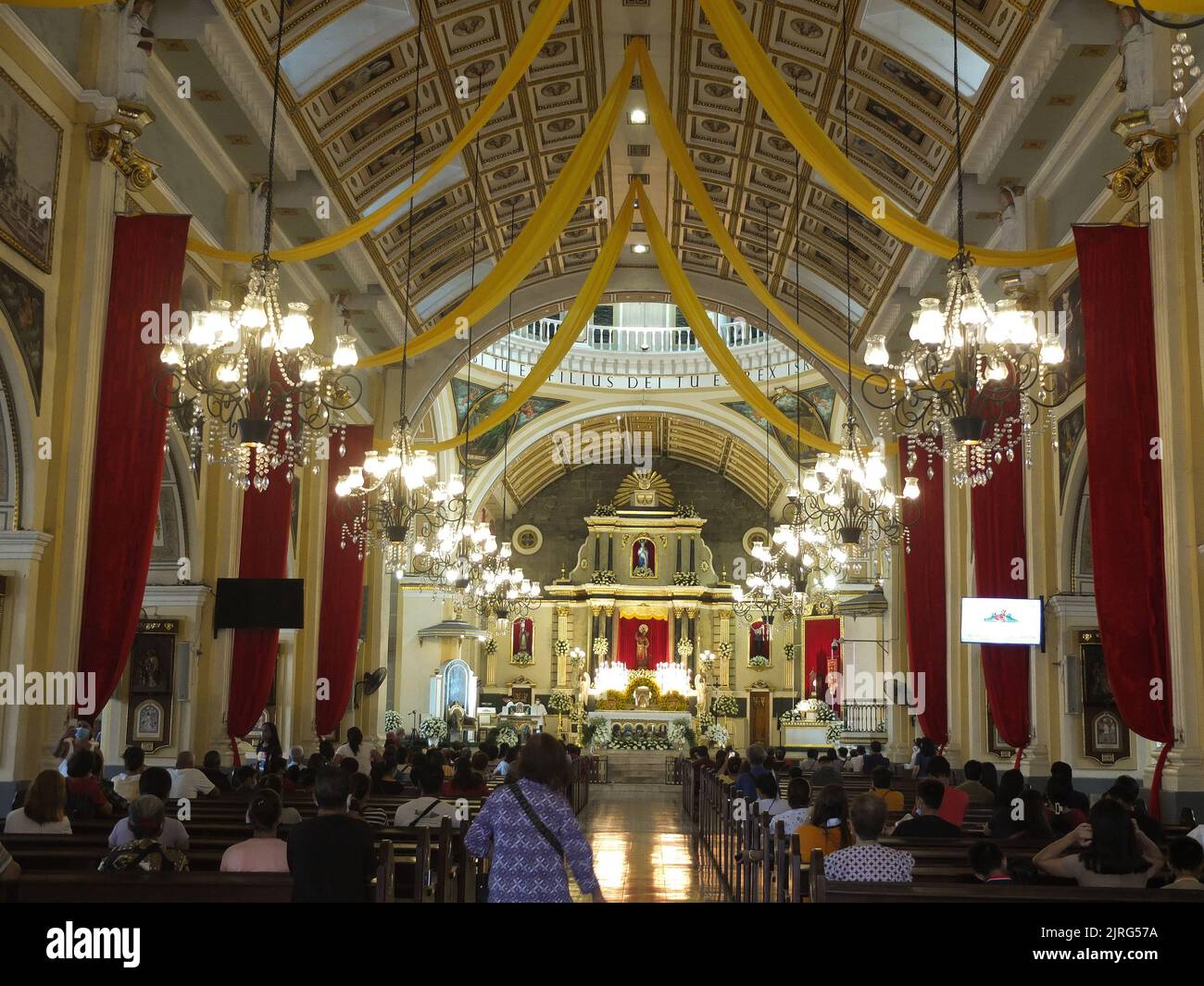 Malabon, Philippines. 24th Aug, 2022. The full front view of the San ...