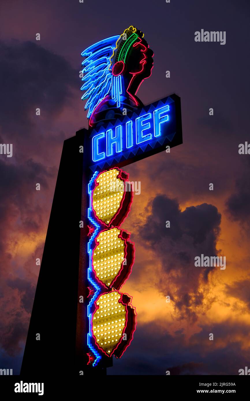 Chief theater sign hi-res stock photography and images - Alamy