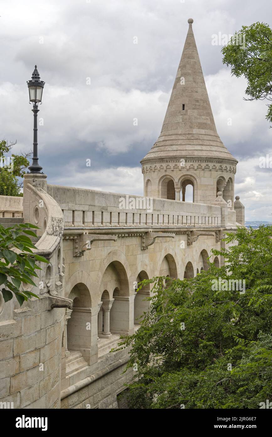 Fisherman Bastion Halaszbastya Monument Located Near Buda Castle in ...