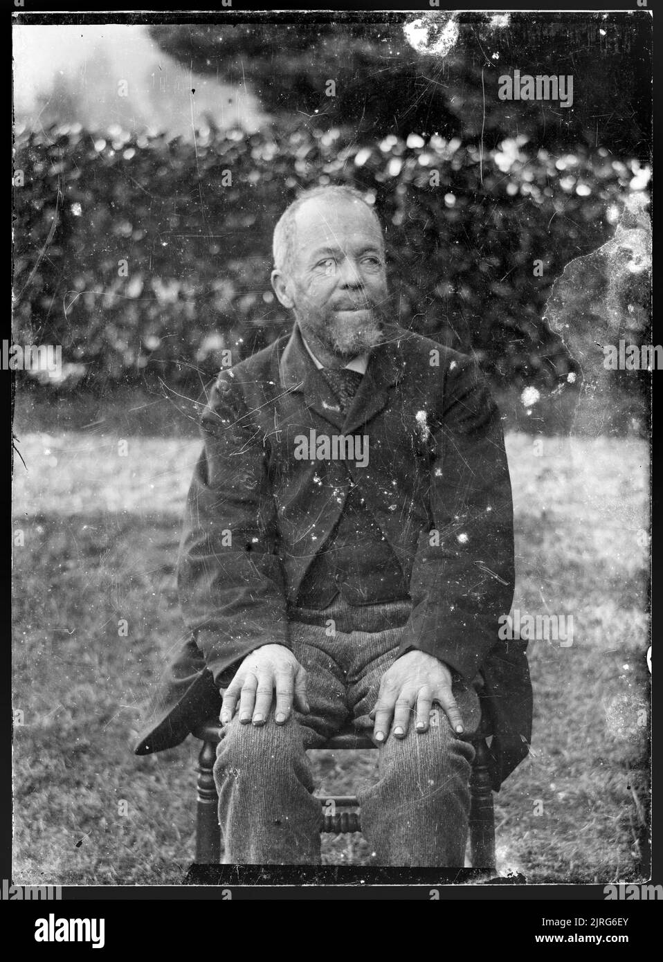 Seated man, 1880-1925, maker unknown Stock Photo - Alamy