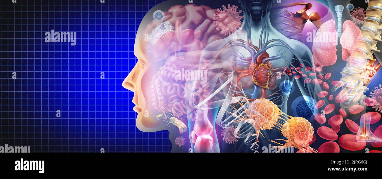 Human Medicine concept and medical idea representing immunology ...