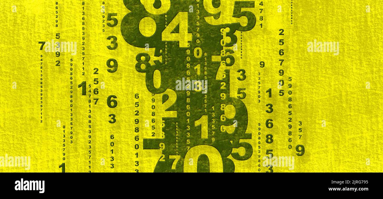 Creative and modern background with numbers Stock Photo - Alamy
