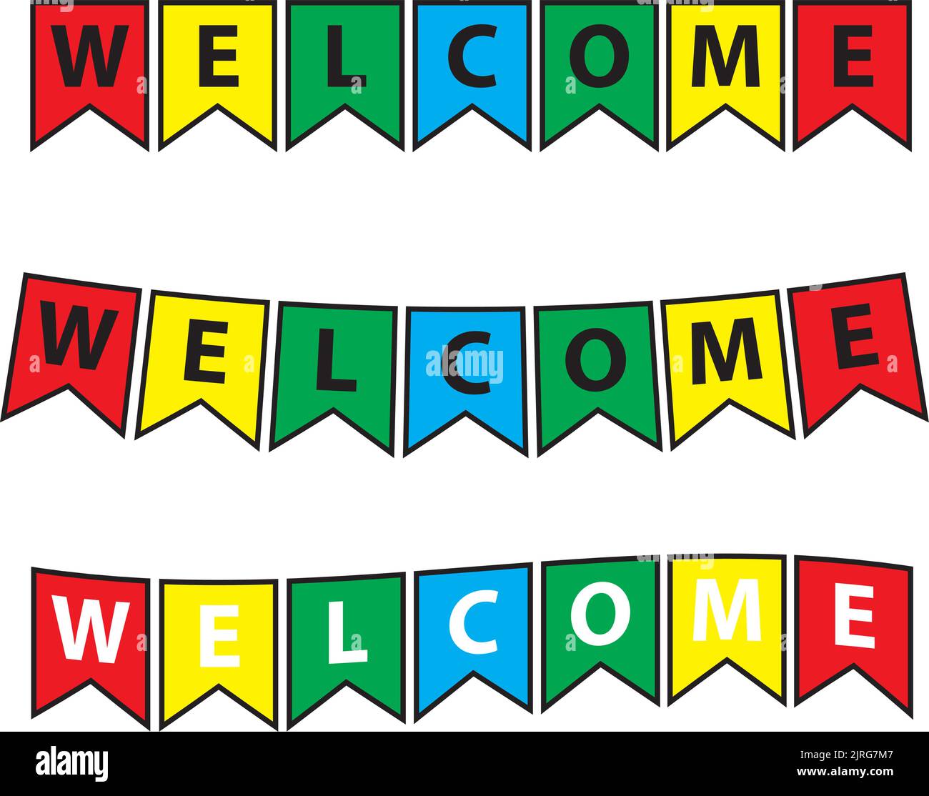 A welcome poster Stock Vector Images - Alamy