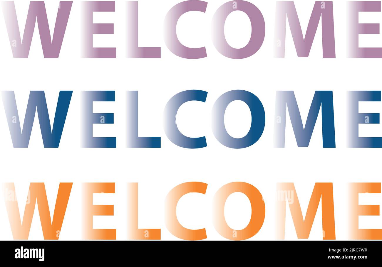 Welcome colorful card seamless Stock Vector Images - Alamy