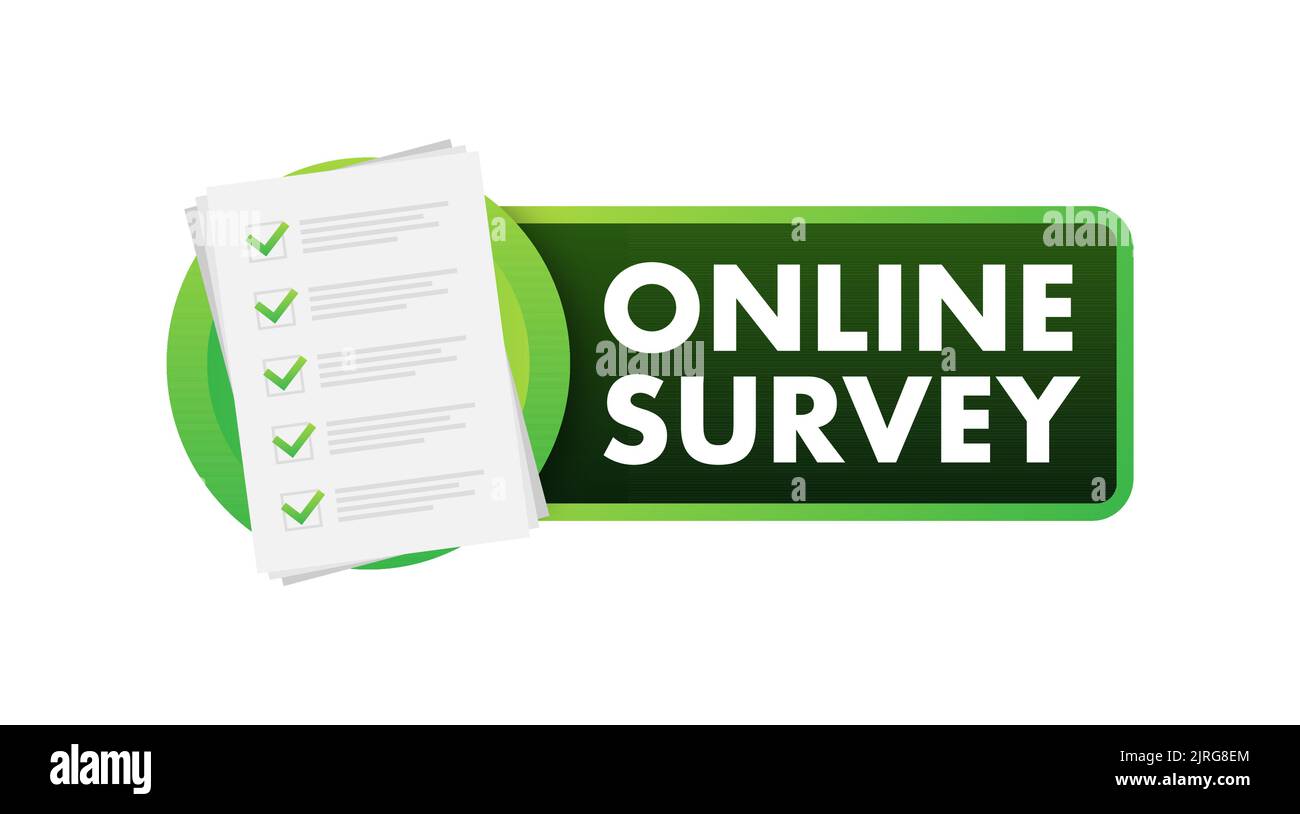 Online survey, checklist, questionnaire icon. Laptop, Computer screen ...