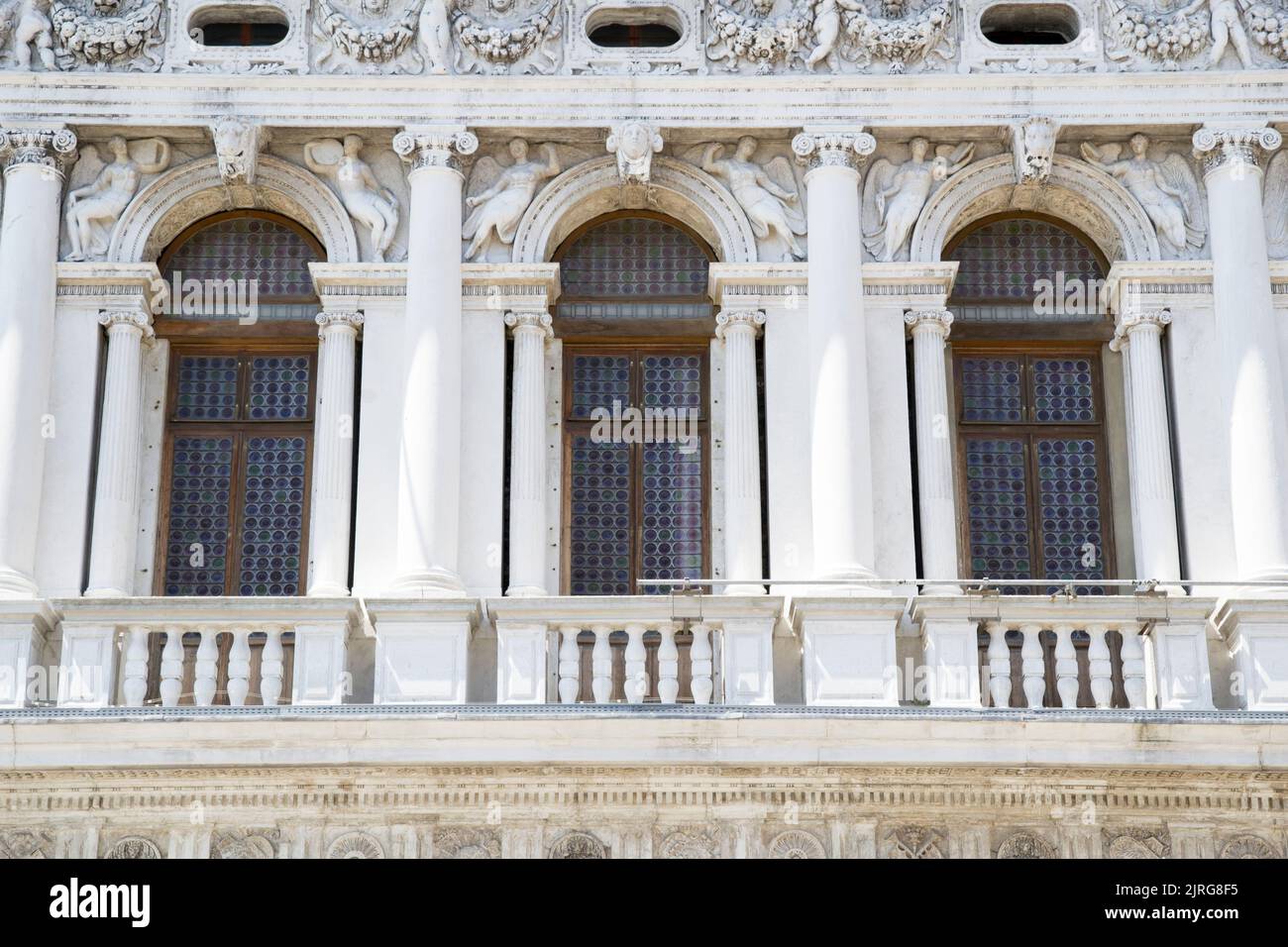 Venice city gothic architecture details Stock Photo - Alamy