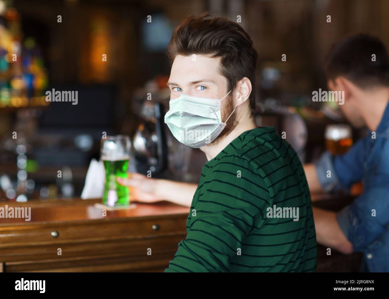 Bar man mask hi-res stock photography and images - Alamy