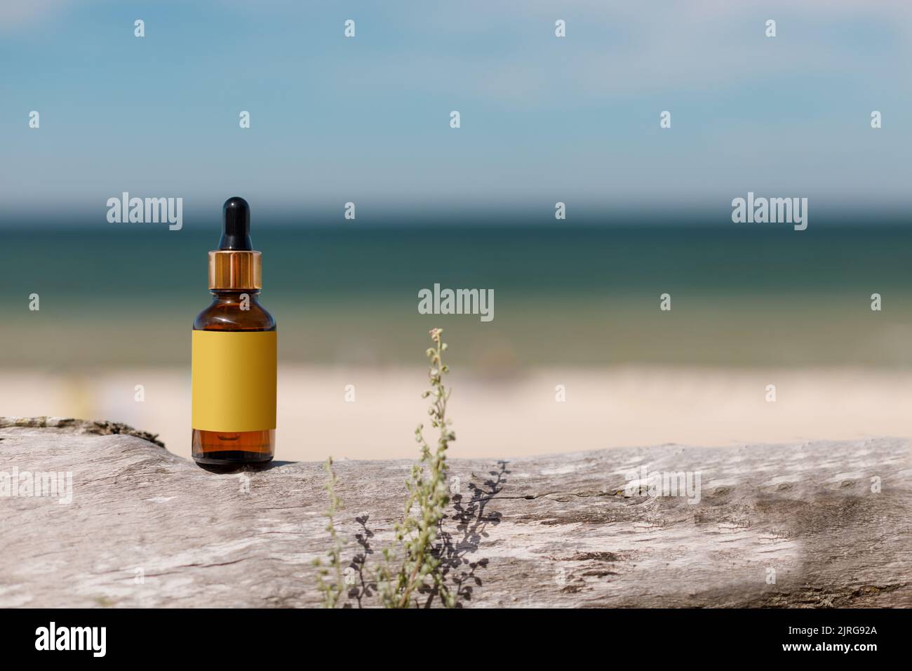 Dropper dark glass bottle with pipette or drop. Mock up Essential ...