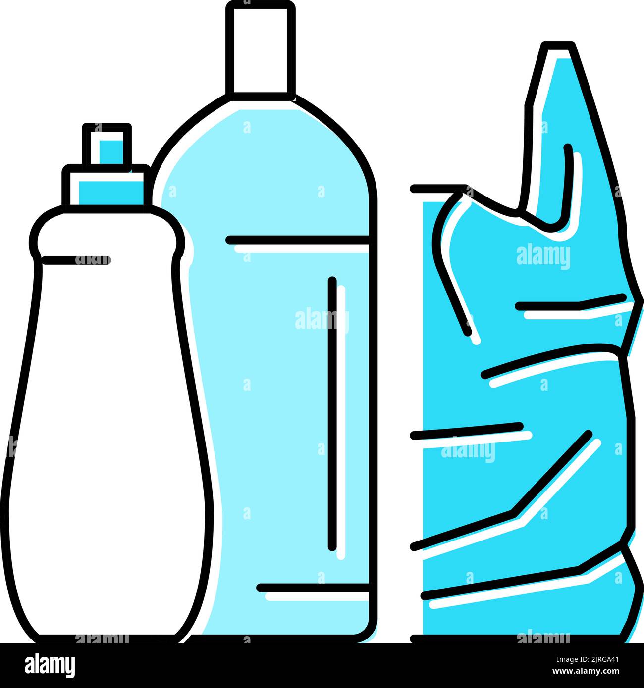 plastic package and bag color icon vector illustration Stock Vector ...