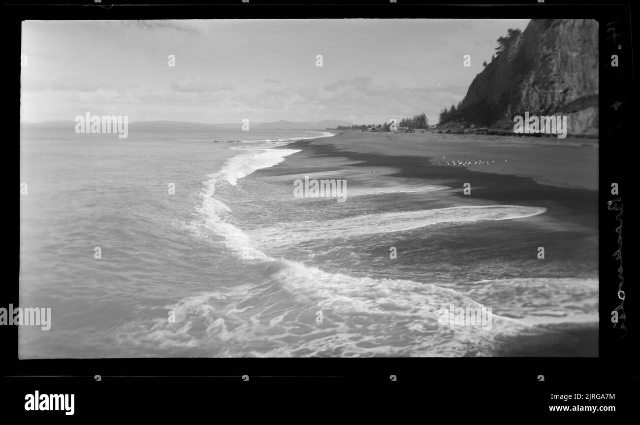 Visit to Napier - Surf from breakwater, 03 September 1948-07 September ...
