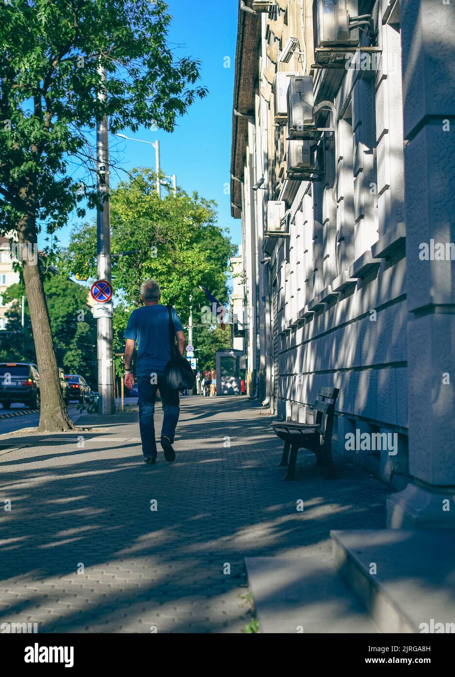 A man leaving work Stock Photo - Alamy