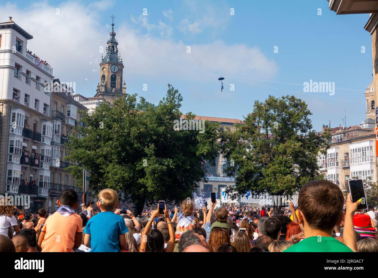The appearance of the Celedon at the Fiestas de la Virgen Blanca in ...