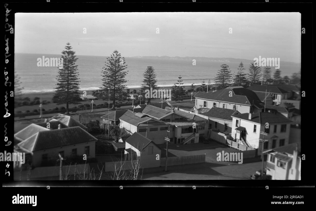 Visit to Napier - Panorama from terrace above baths, 03 September 1948 ...