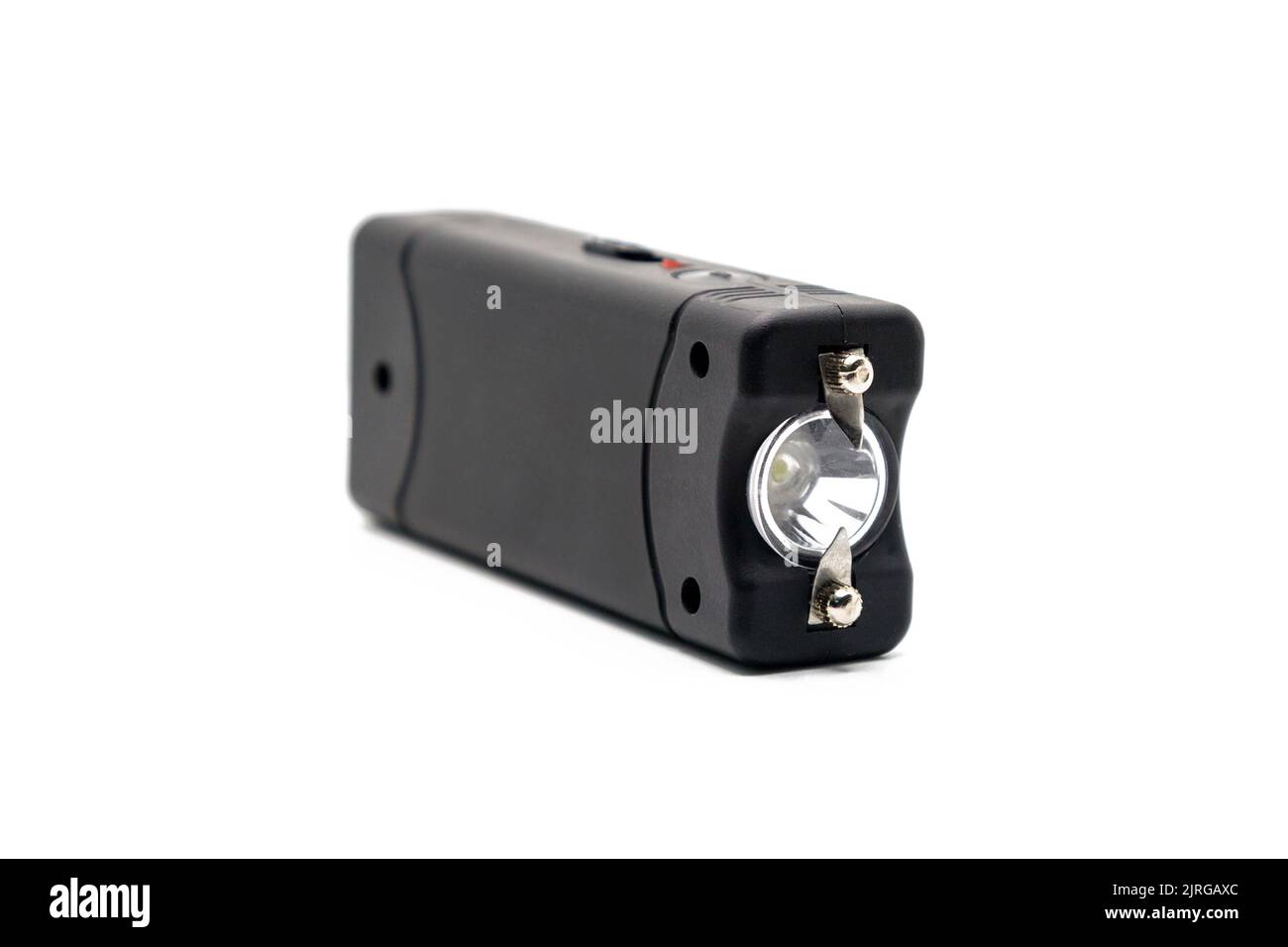 Small size stun gun, isolate white background Stock Photo - Alamy
