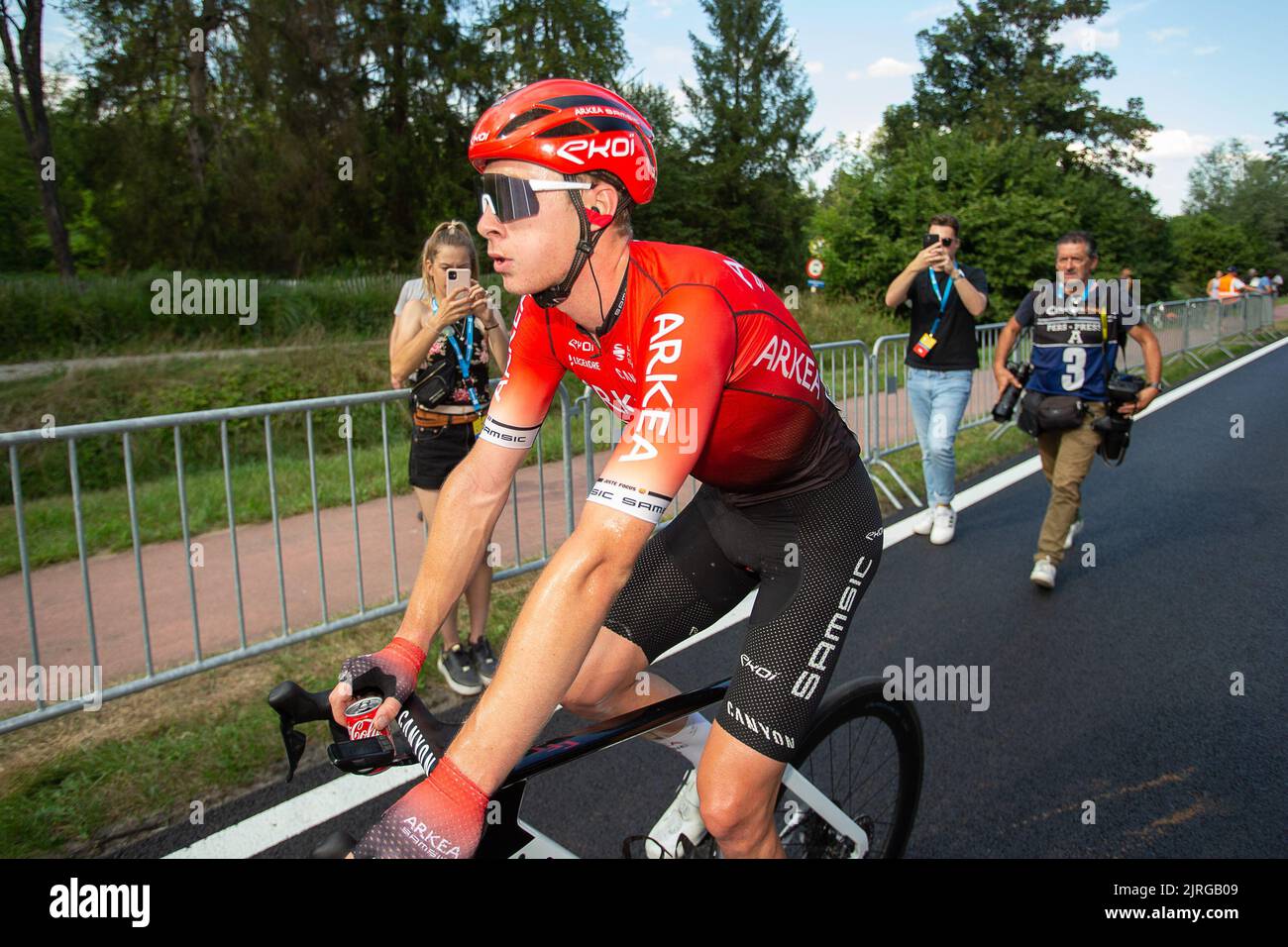 French Matis Louvel of Arkea-Samsic pictured during the 'Druivenkoers ...