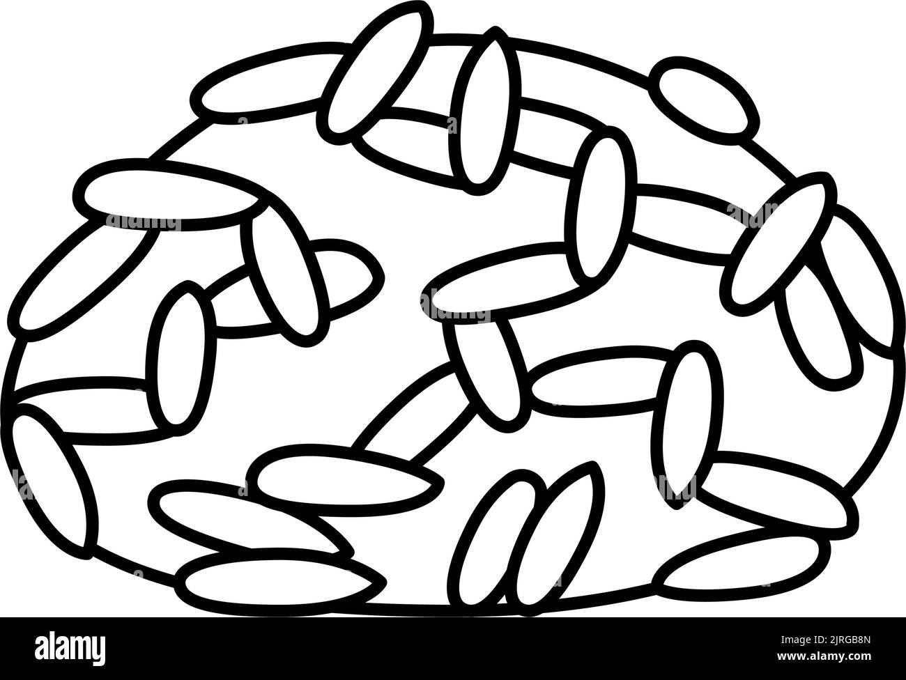 brown rice line icon vector illustration Stock Vector Image & Art - Alamy