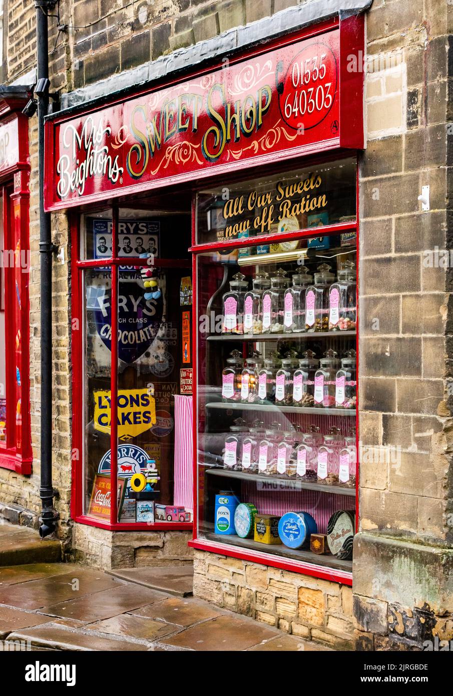 Mrs brightons sweet shop haworth hi-res stock photography and images ...