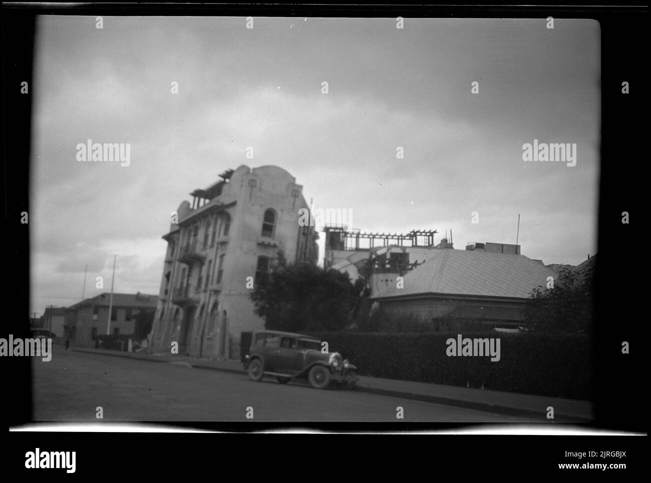 Napier in Ruins - Dr Moore's Hospital, 1931, Hawke's Bay, by Fred ...