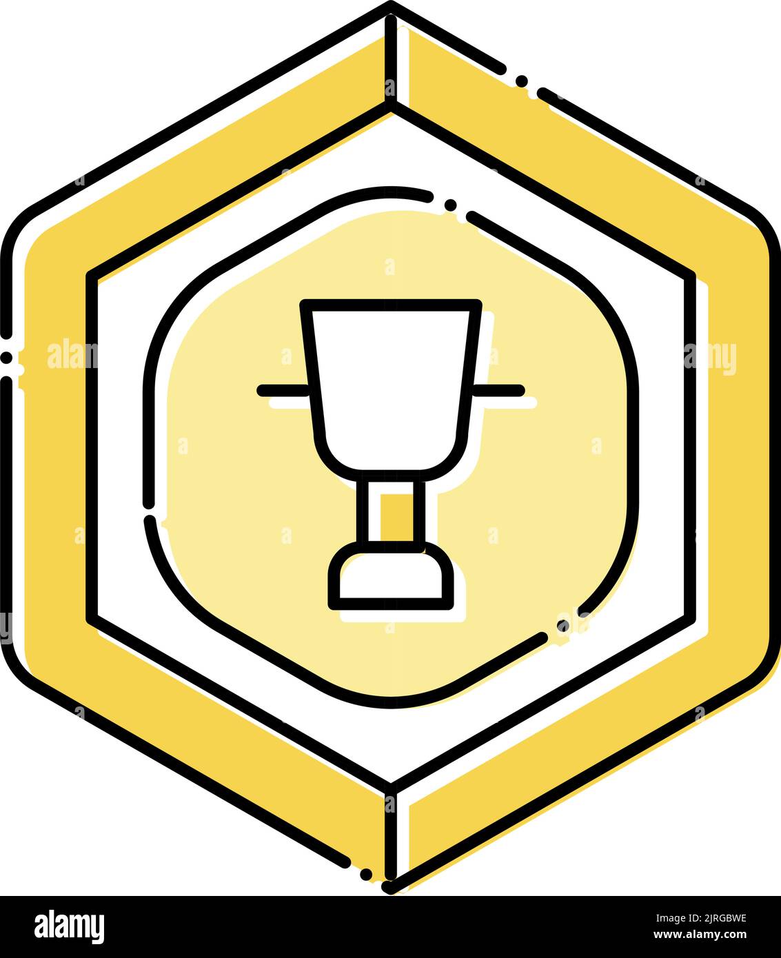 golden game medallion color icon vector illustration Stock Vector Image ...