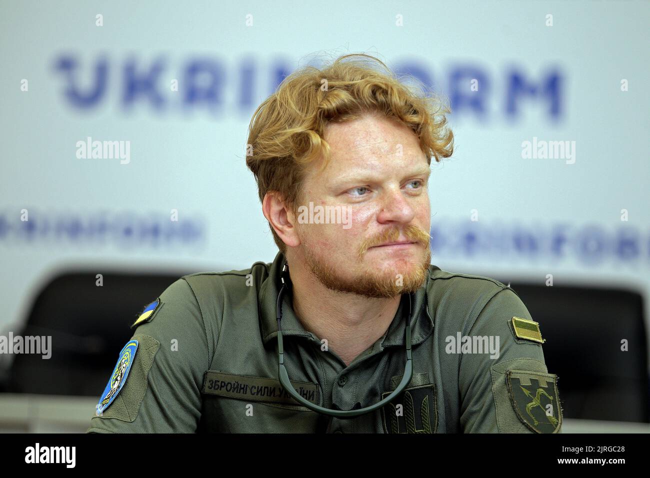 KYIV, UKRAINE - AUGUST 23, 2022 - Merited Artist of Ukraine, actor of ...