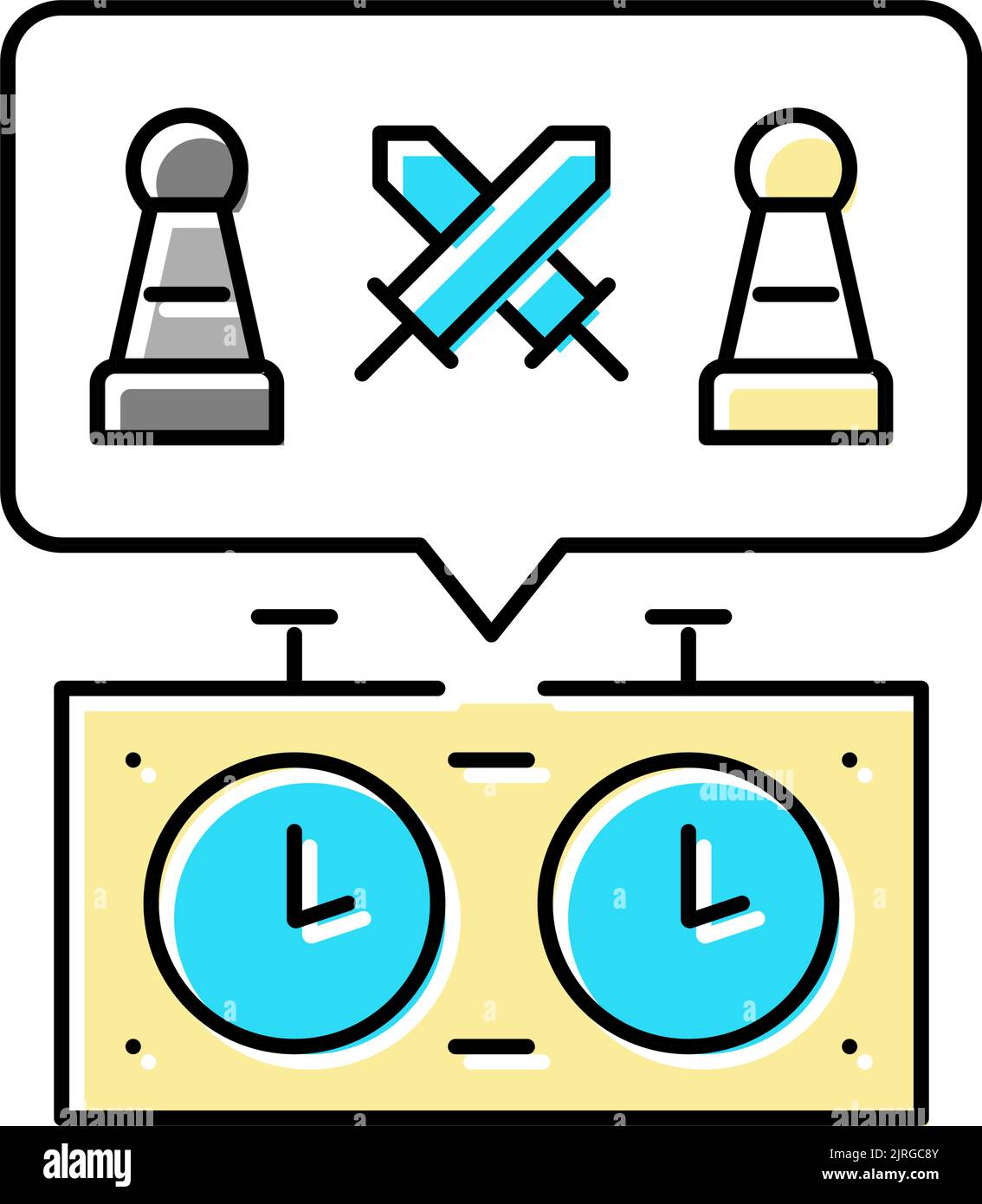 sport chess color icon vector illustration Stock Vector Image & Art - Alamy