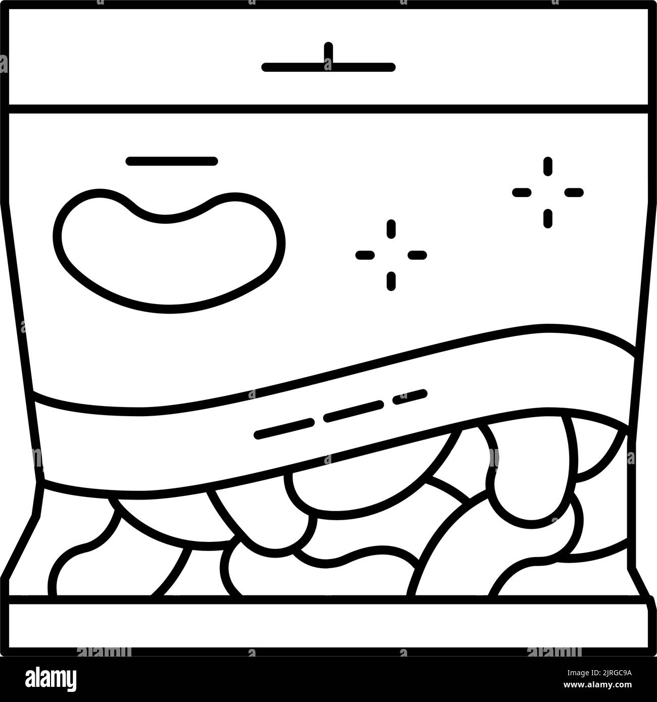 candy jelly candy gummy line icon vector illustration Stock Vector ...