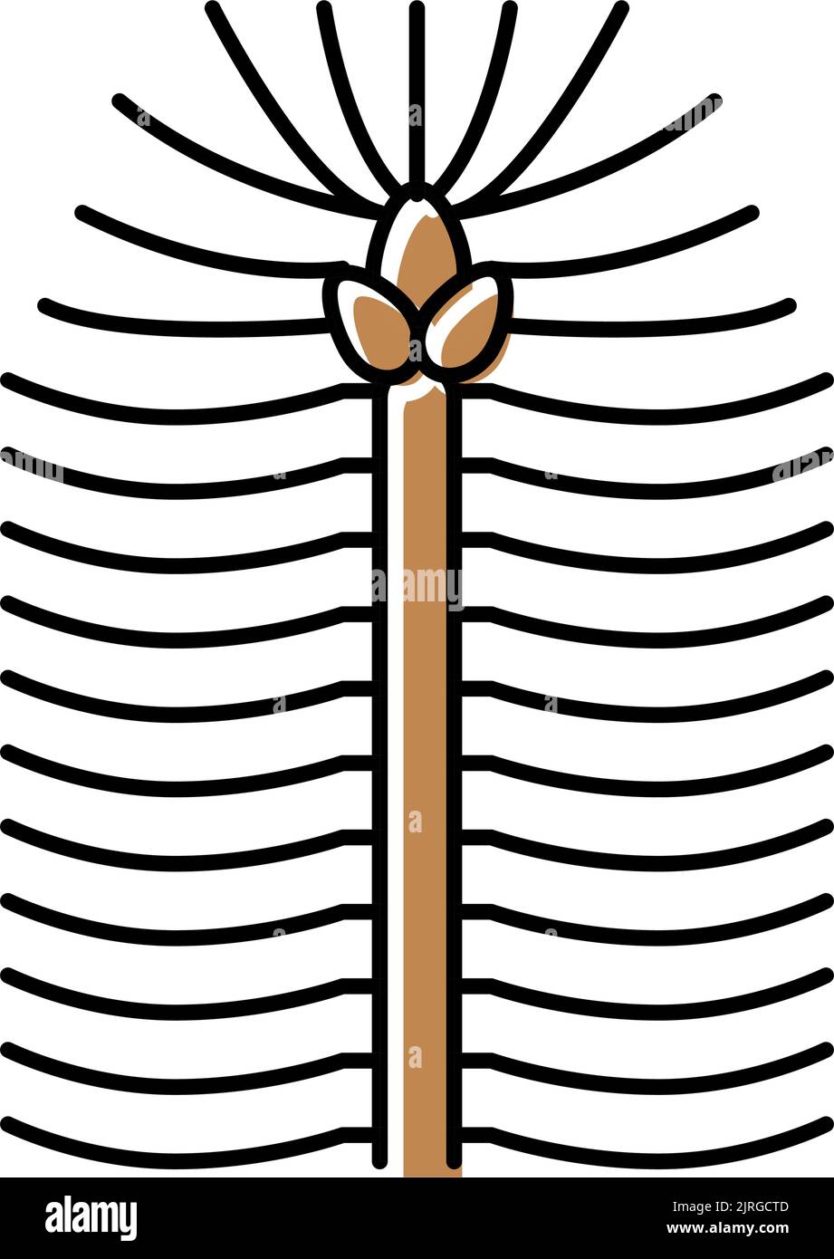 pine leaf color icon vector illustration Stock Vector Image & Art - Alamy