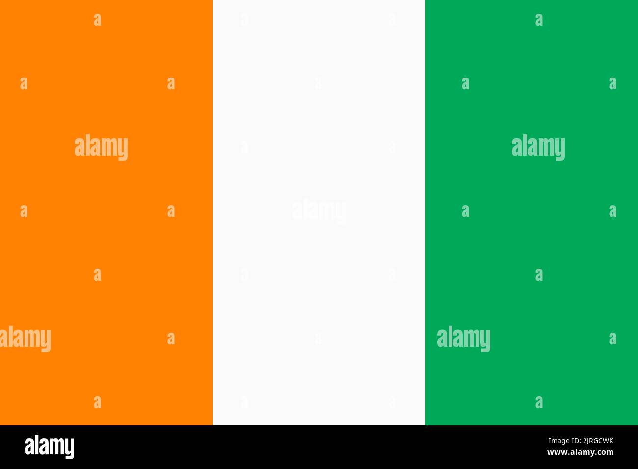 Flag Of Cote D Ivoire Ivory Coast National Banner And Patriotic Symbol