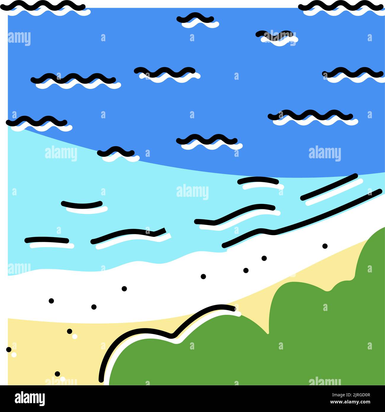 fraser island color icon vector illustration Stock Vector Image & Art ...
