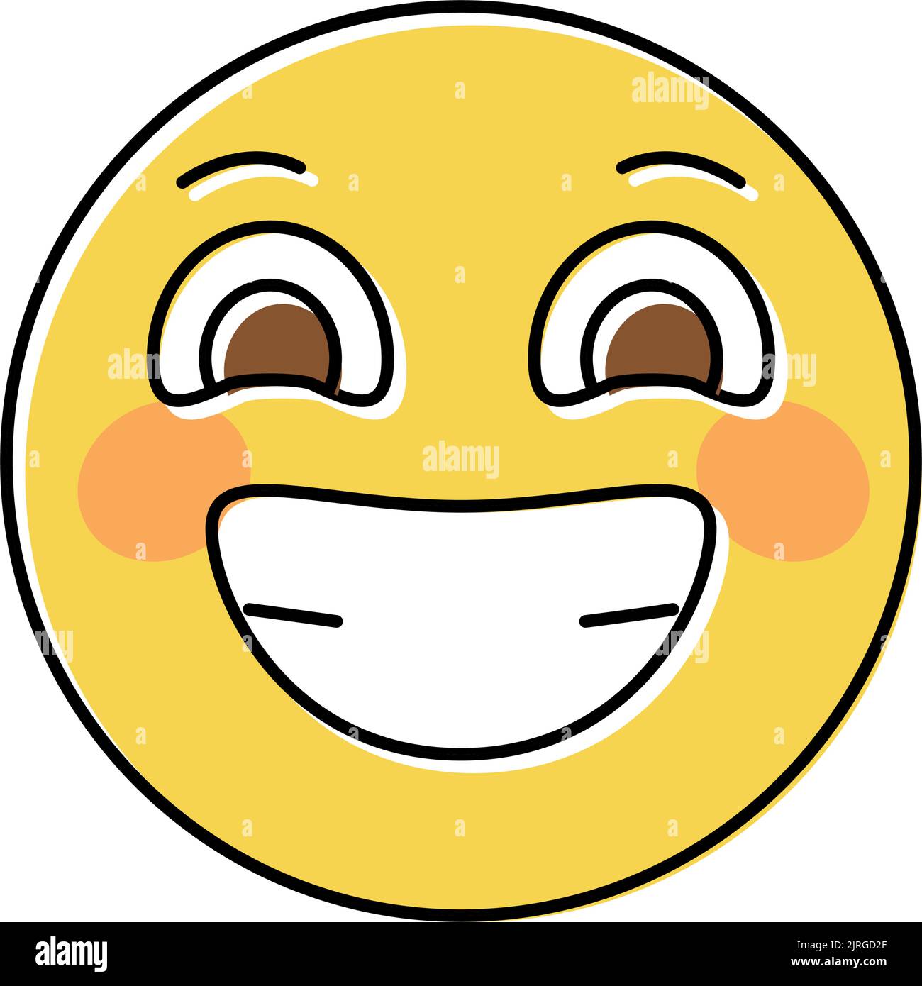 smile emoji color icon vector illustration Stock Vector Image & Art - Alamy