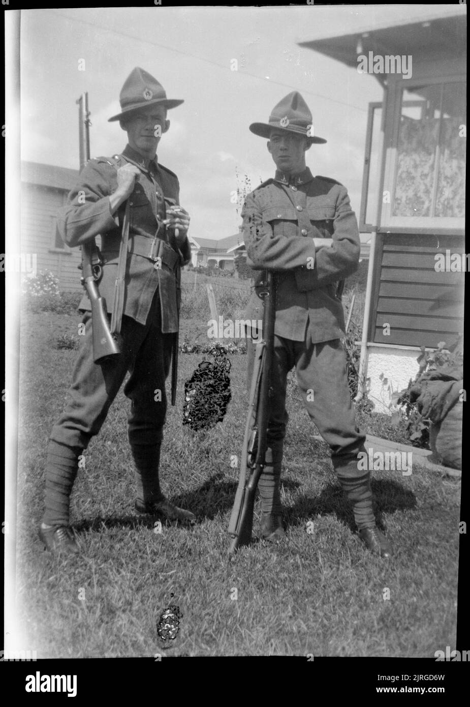 Eric and Cyril Lee-Johnson, Otahuhu, 1920s, North Island, by Eric Lee ...