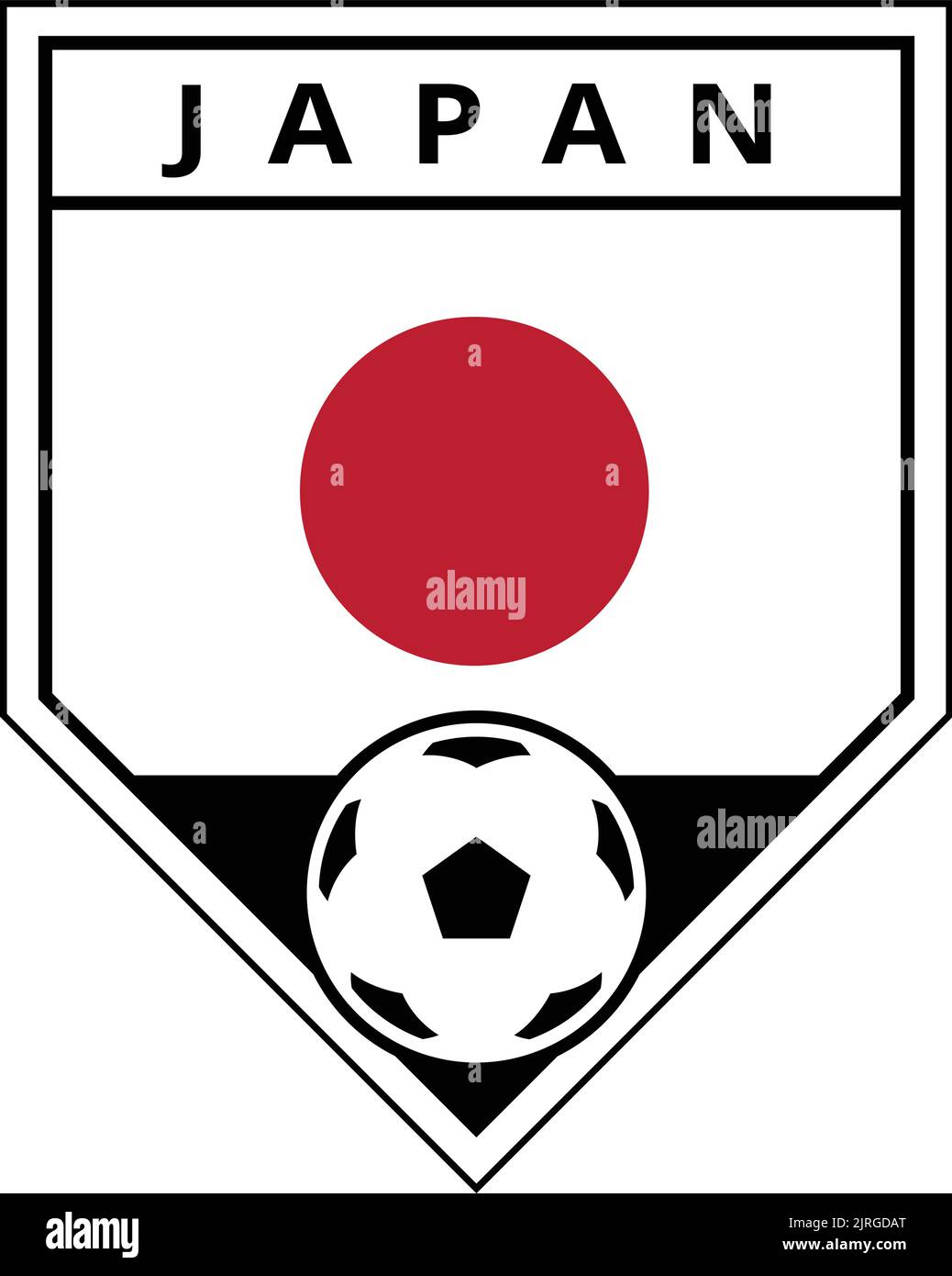 Japan football logo Stock Vector Images - Alamy