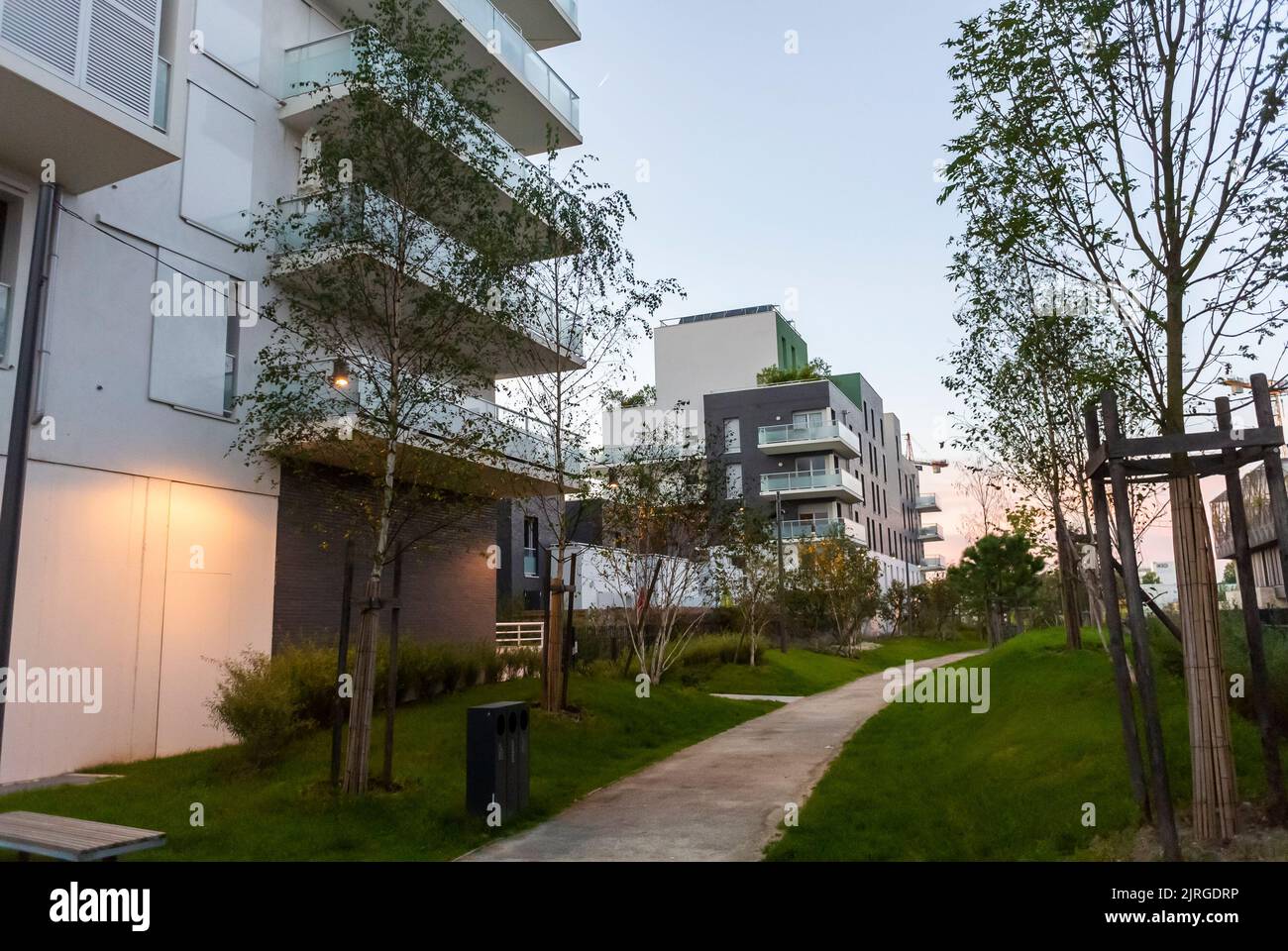 Bordeaux, France, Modern Architecture, Apartment Buildings in Eco ...