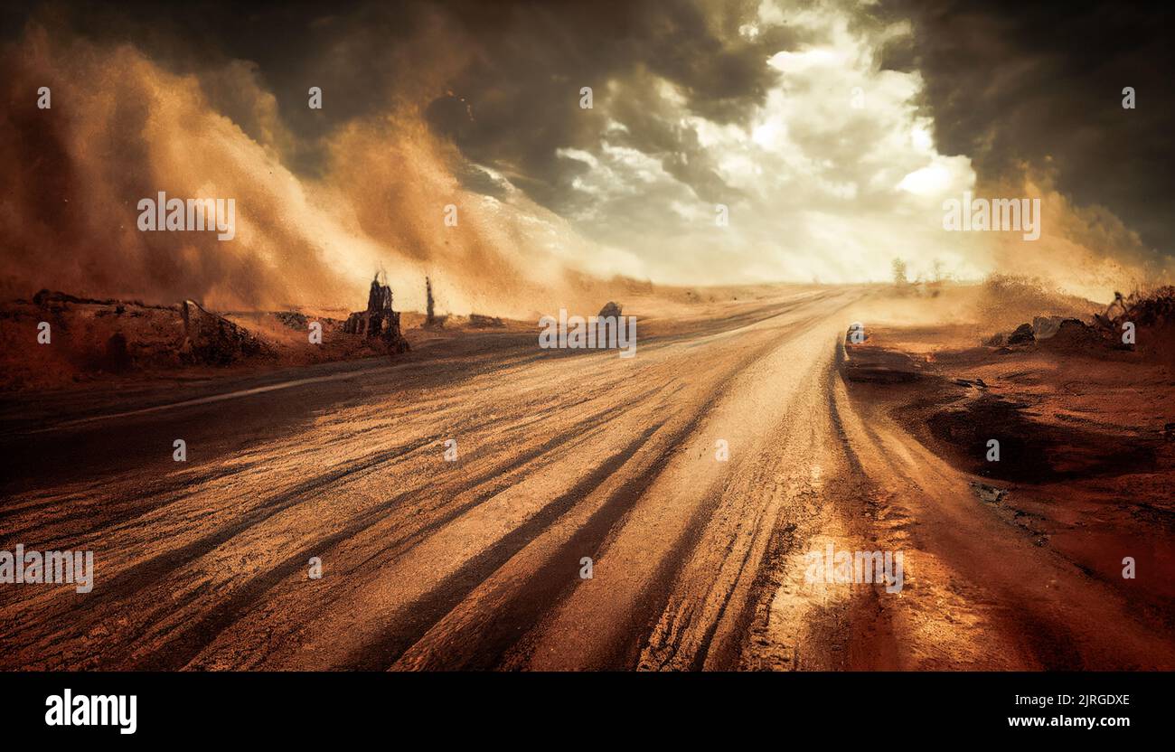 Dust trail from rally car hi-res stock photography and images - Alamy