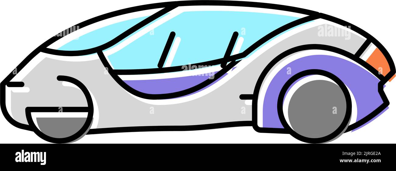 future car self vehicle color icon vector illustration Stock Vector ...